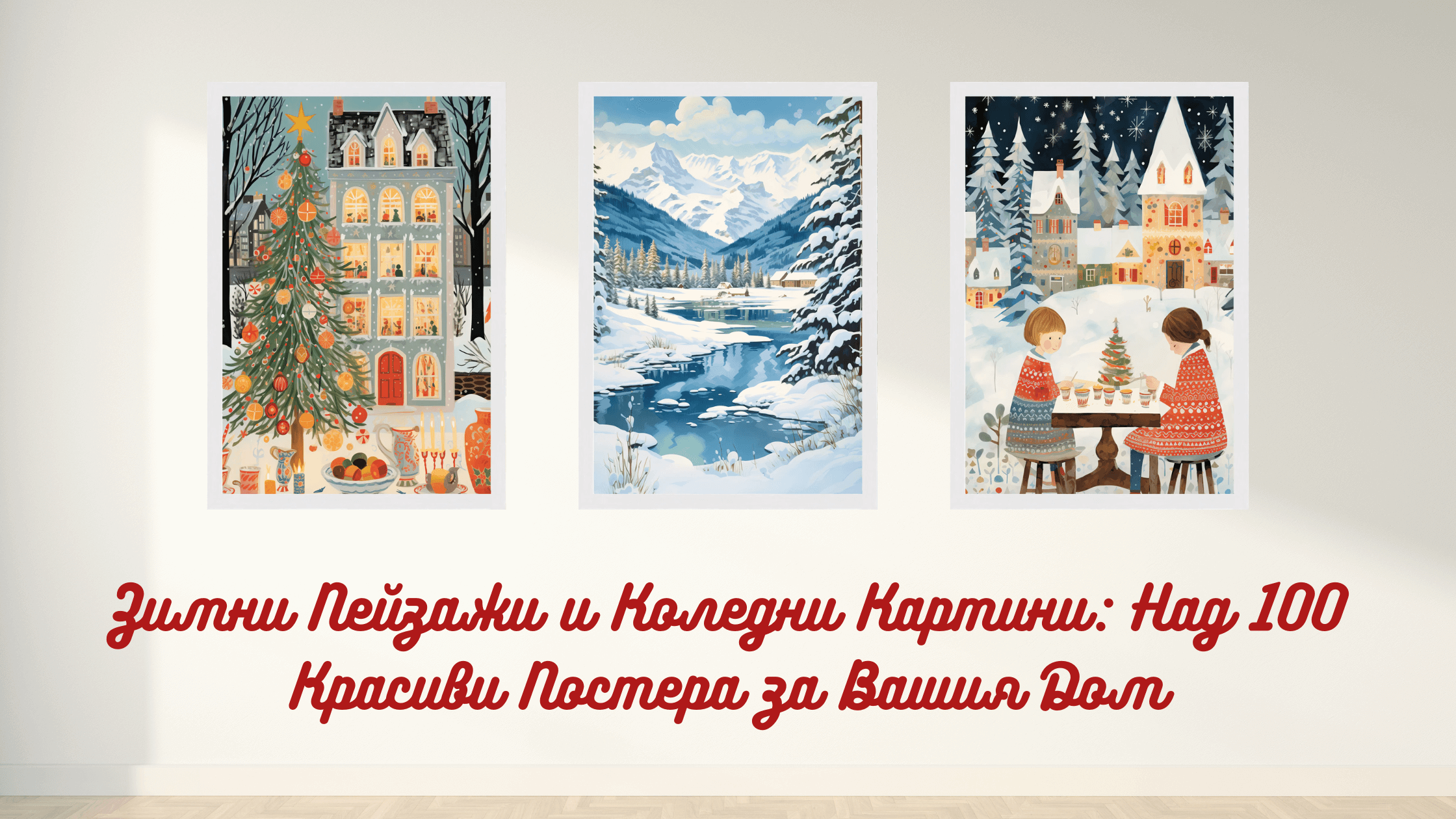 Зимни Пейзажи и Коледни Картини: Над 100 Красиви Постера за Вашия Дом ...